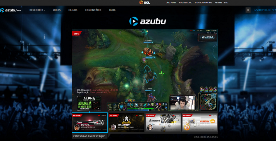 UOL fecha parceria com a Azubu