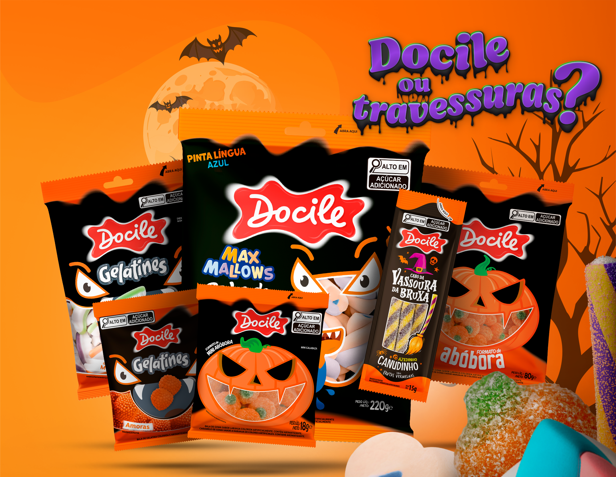 Docile amplia linha temática de Halloween