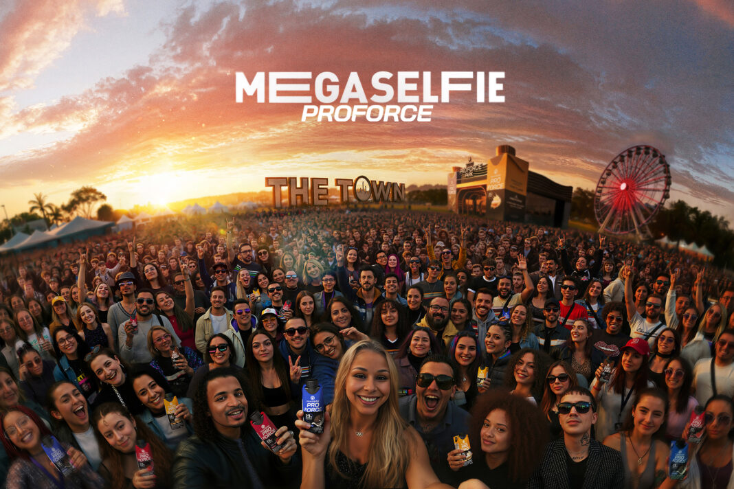 Ampfy e Piracanjuba ProForce criam MegaSelfie no The Town