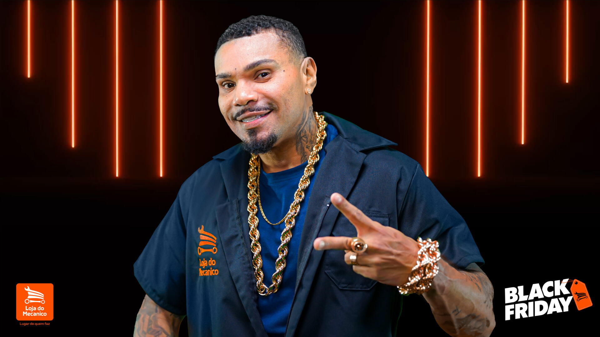 Naldo Benny estrela Black Friday da Loja do Mecânico